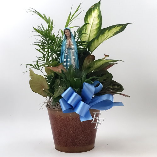 Blessed Mother Planter EF 058 - Essex Florist